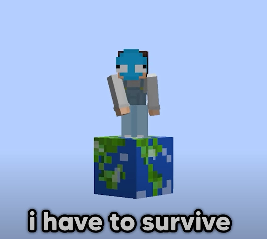 Minecraft, But It's One Earth Block... - Learning Break